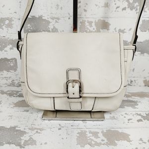 Coach | Bags | Coach Hadley Leather Off White Leather Wsilver Hw F29763 Field Bag 966 | Poshmark